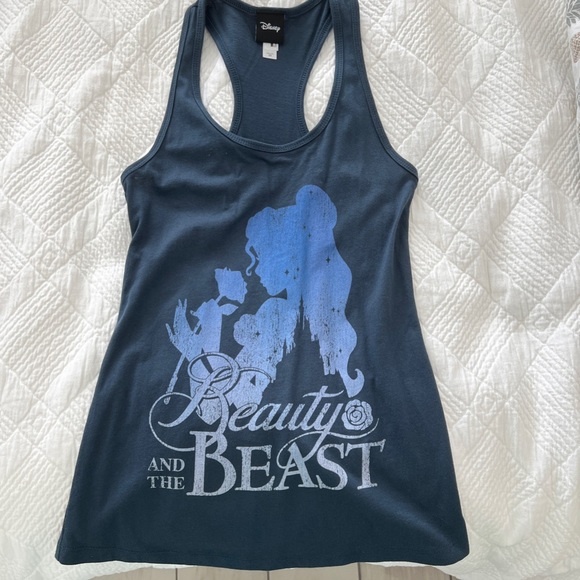 Disney | Tops | Disney Beauty And The Beast Tank Top | Poshmark